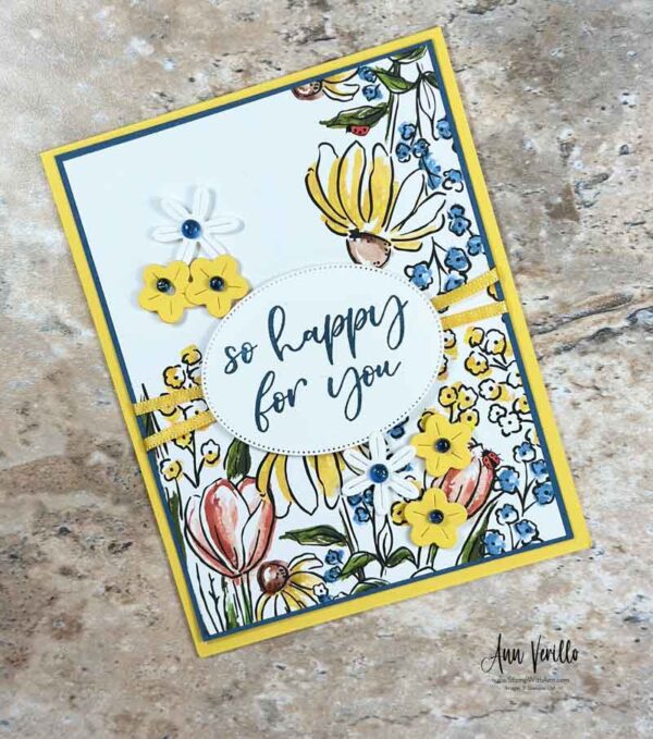 Stampin' Up! Linked Together Happy For You Card - Ann Verillo ...