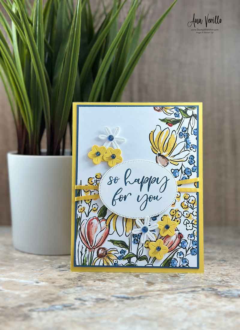 Stampin' Up! Linked Together Happy For You Card - Ann Verillo ...