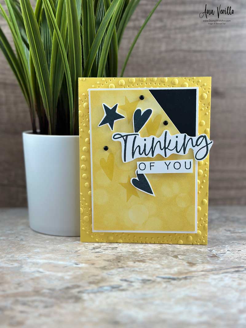 Stampin' Up! With You In Mind Thinking Of You Card - Ann Verillo ...