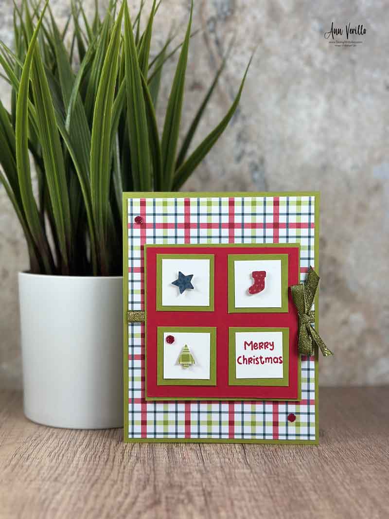 Stampin' Up! A Little Cheer Christmas Card - Ann Verillo, StampWithAnn.com