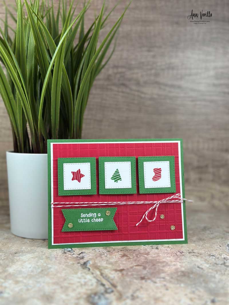 Stampin' Up! A Little Cheer Christmas Cheer Card - Ann Verillo ...