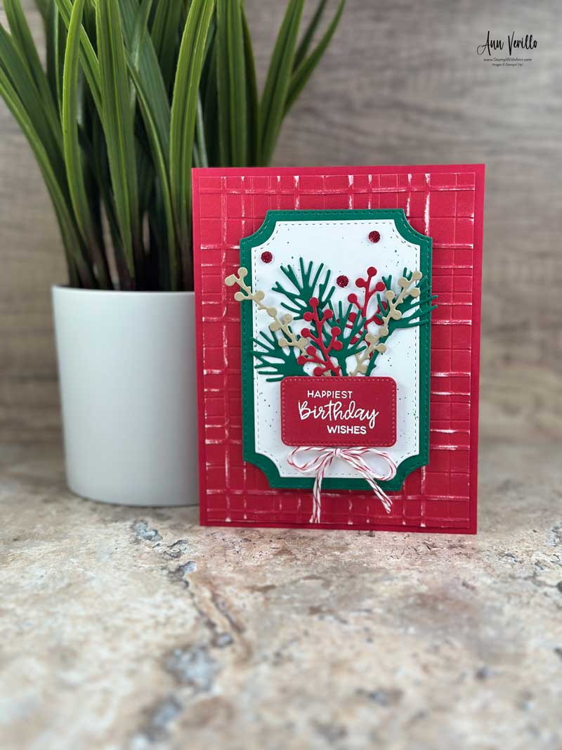 Stampin' Up! Branching Out Birthday Card - Ann Verillo, StampWithAnn.com