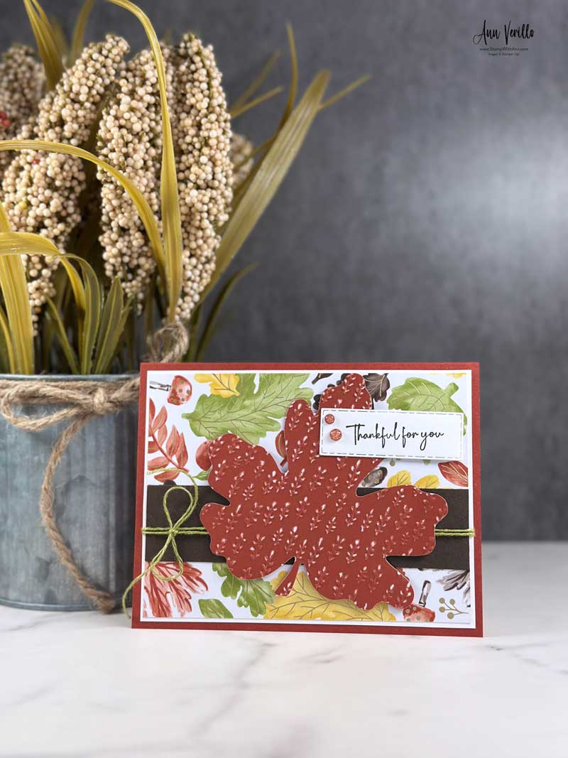 Stampin' Up! Gathering Moments Fun Fall Card - Ann Verillo ...