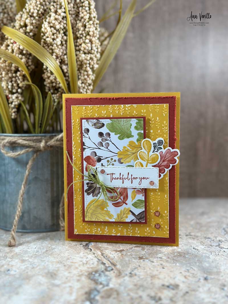 Stamp It Group Thanksgiving Blog Hop - Ann Verillo, StampWithAnn.com