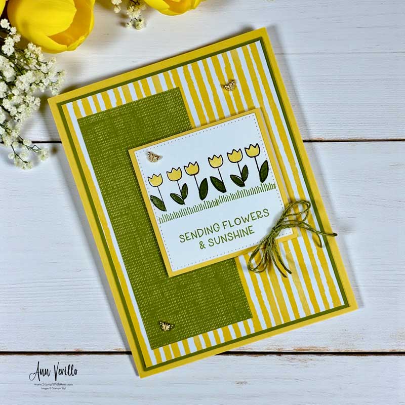 Stampin' Up! Woolly Friends Spring Card - Ann Verillo, StampWithAnn.com